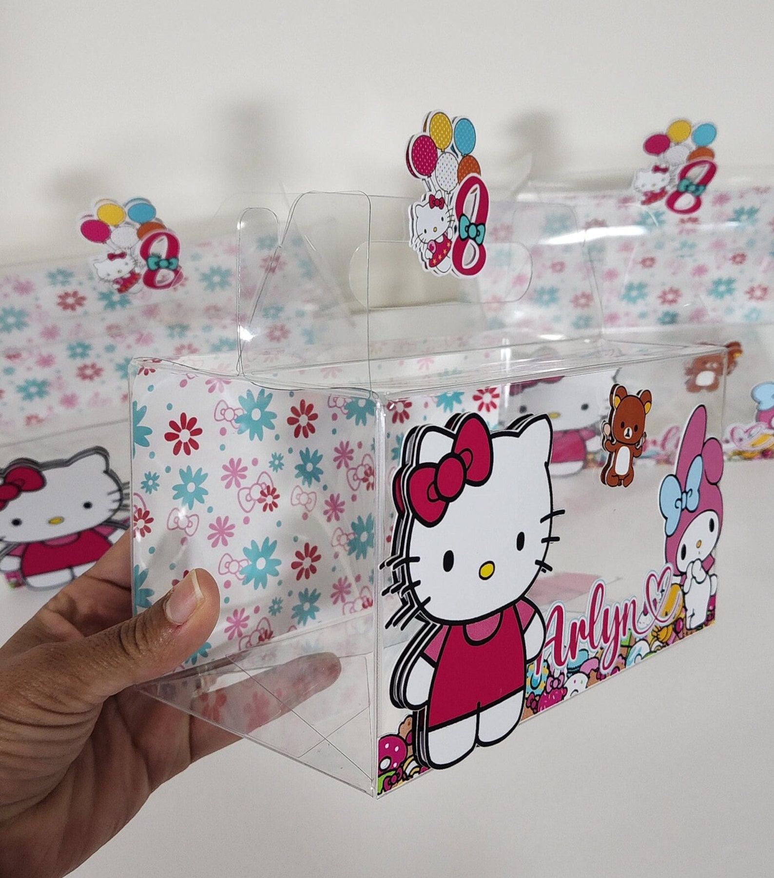 Kitty Birthday, Kitty Favor Box, Gable Box Kitty ,kitty Party , Kid ...