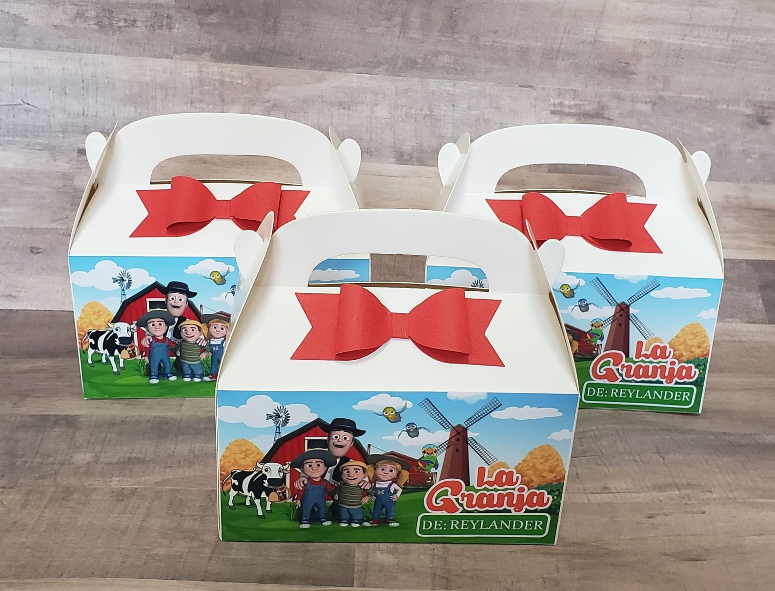 Zenon Birthday Granja De Zenon Favor Box Gable Box Farm | Etsy