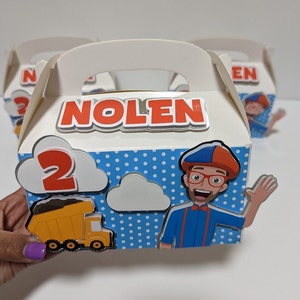 Blippi Birthday Blippi Favor Box Gable Box Blippi Blippi - Etsy