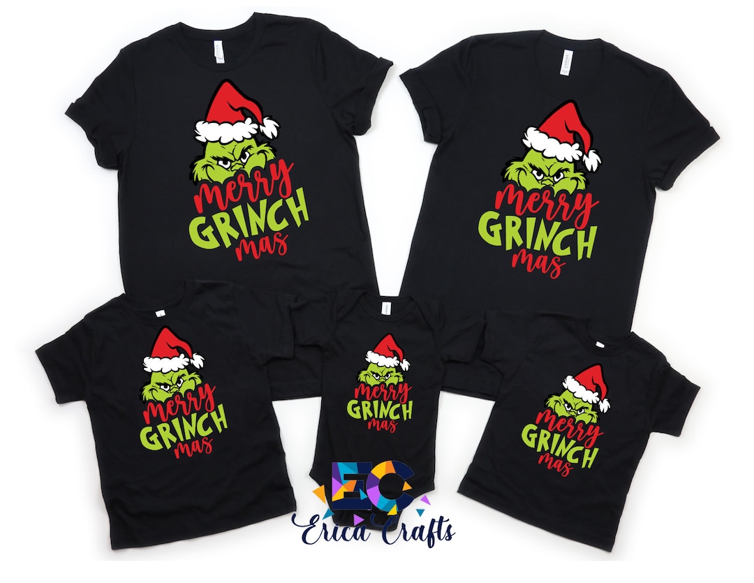 The Grinch Tshirt, Grinch Christmas Tshirt, Family Grinch Tshirt,grinch ...