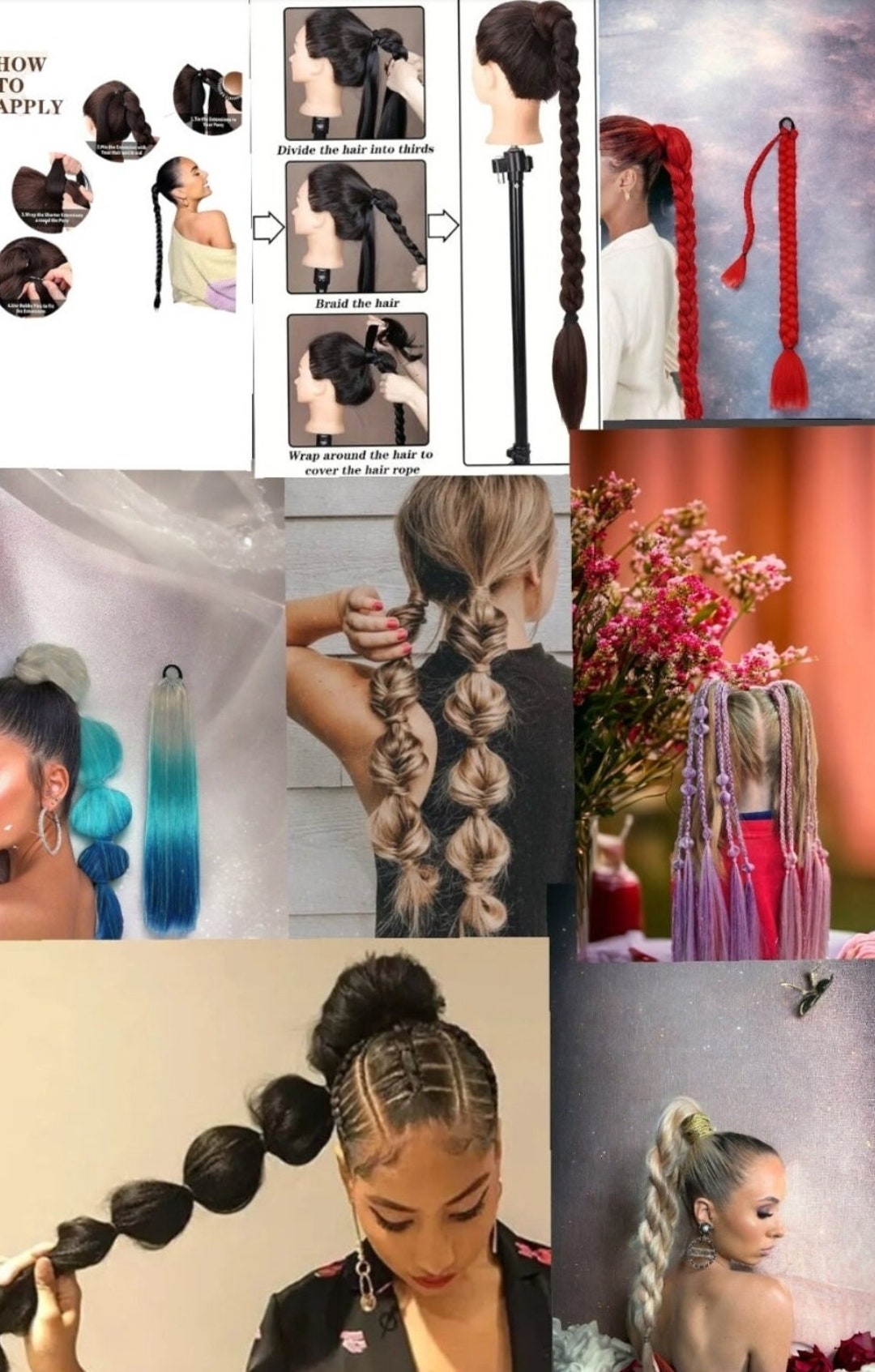 Ponytails Extensions Twist Ponytail Extensions/ Fish Ponytails/ Box ...