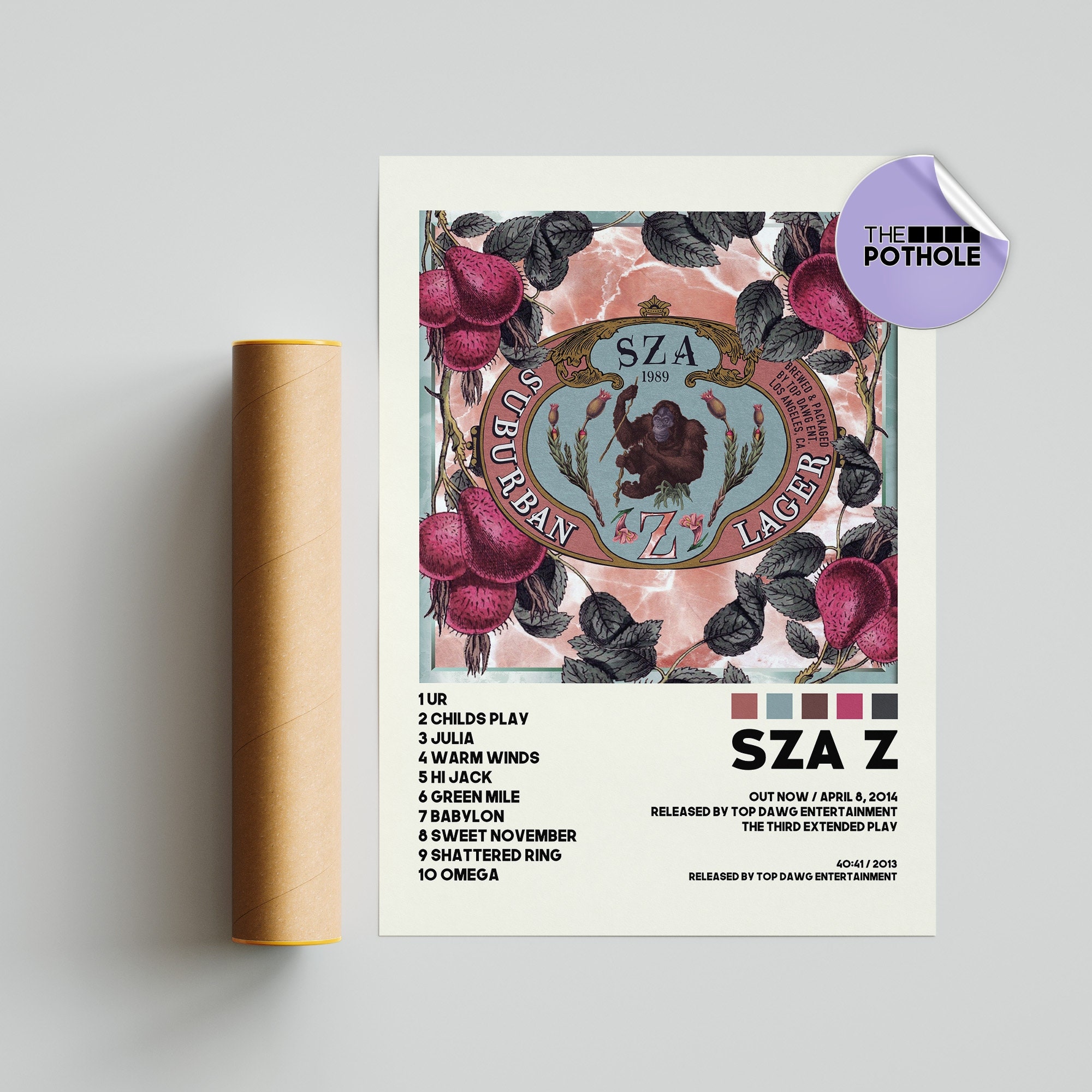 Drawing & Illustration Sza Album Cover POster Art & Collectibles ...