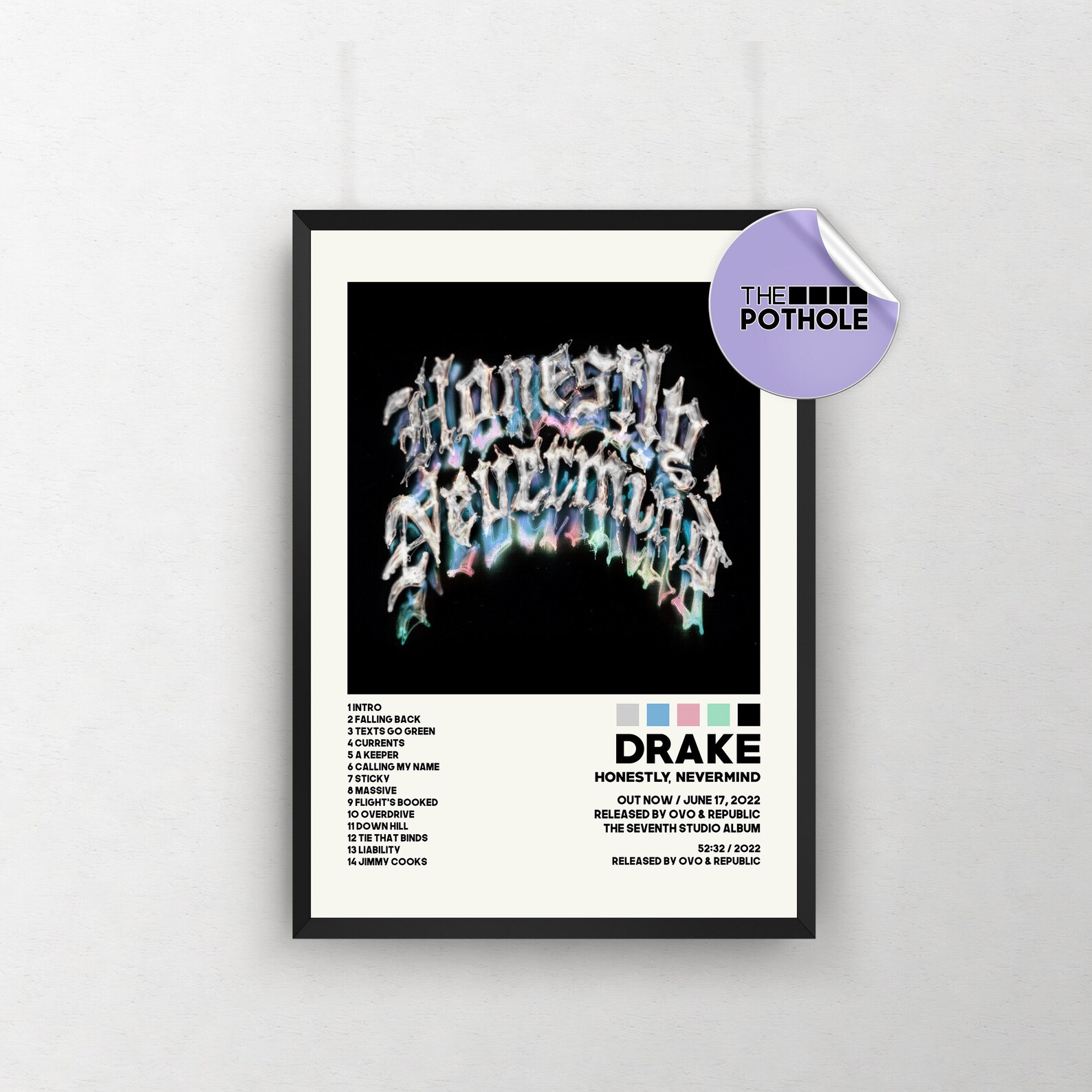 Drake Posters / Honestly Nevermind Poster Album Cover Poster - Etsy
