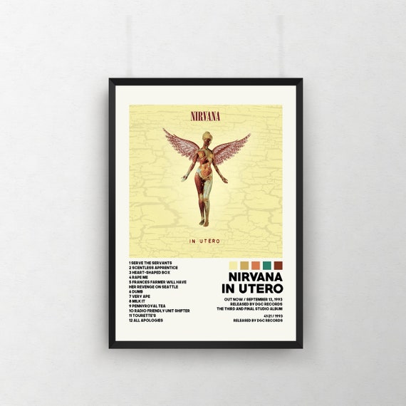 Album Cover Poster Nevermind In Utero Nirvana Posters / In Utero Poster ...