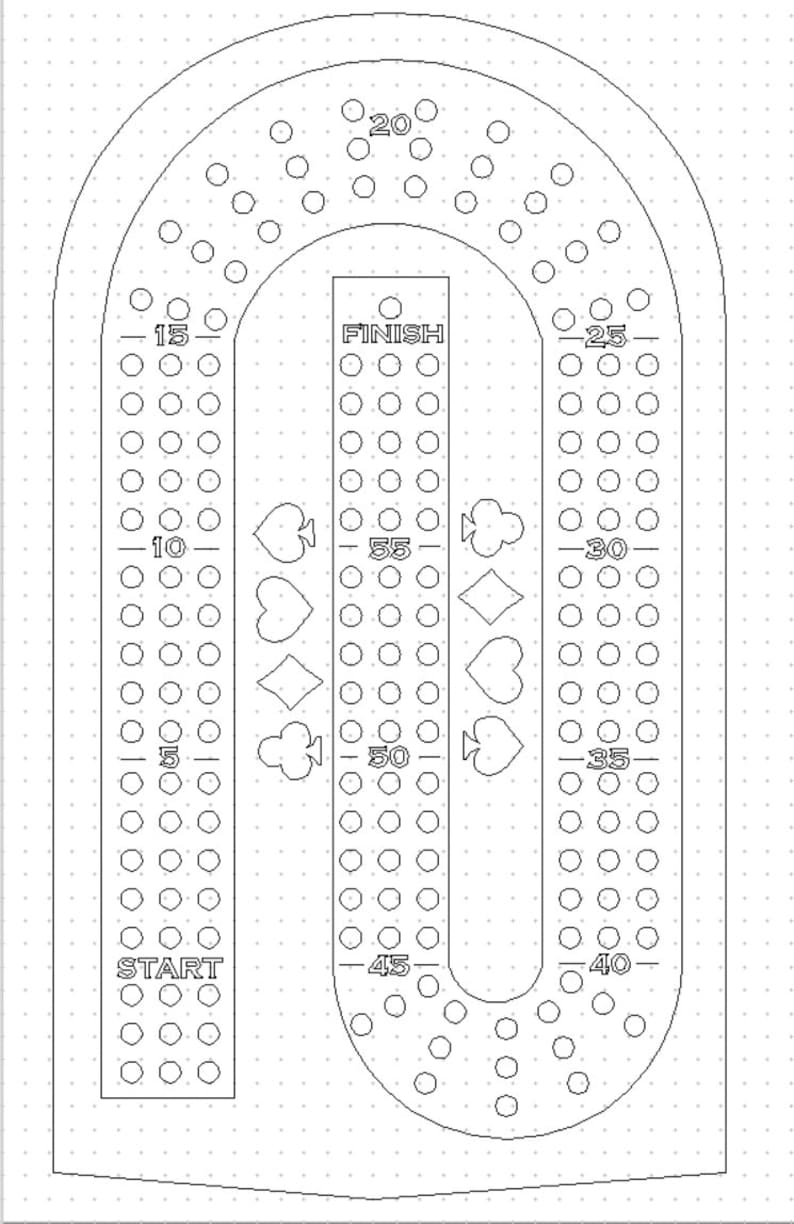 Half Sized Cribbage Board, Kids Cribbage Board - Etsy