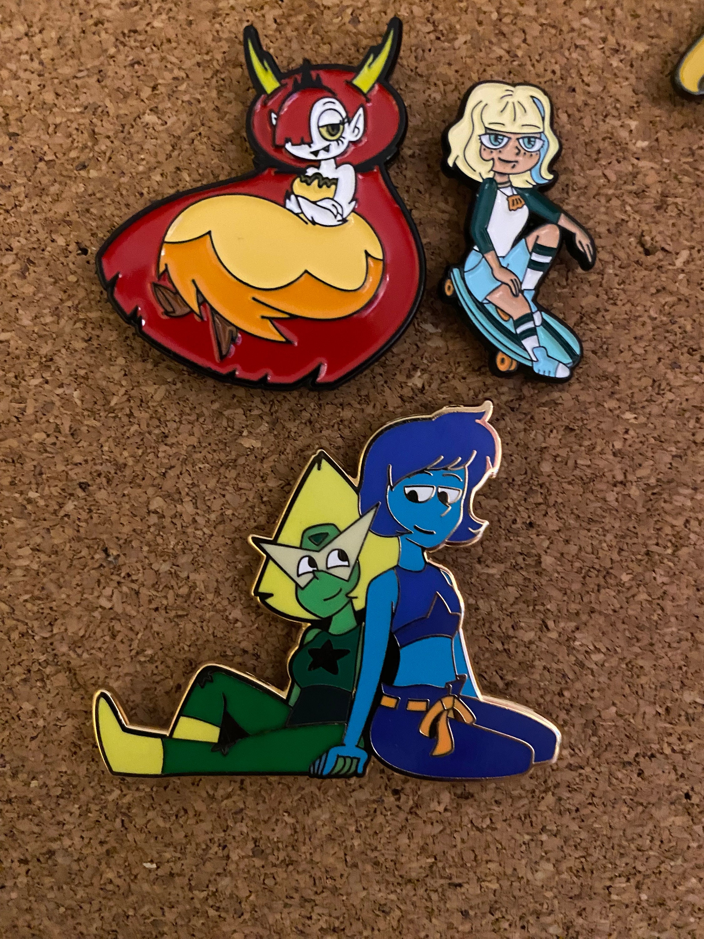 Steven Universe Lapidot Enamel Pin Lapis And Peridot Etsy