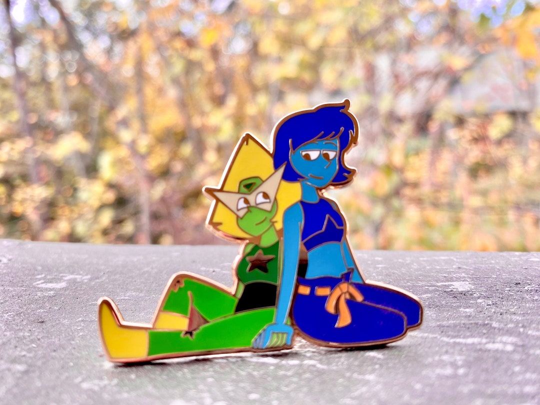 Steven Universe Lapidot Enamel Pin Lapis And Peridot Etsy
