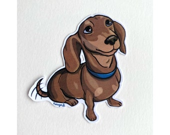 Teckel sticker - Etsy Nederland