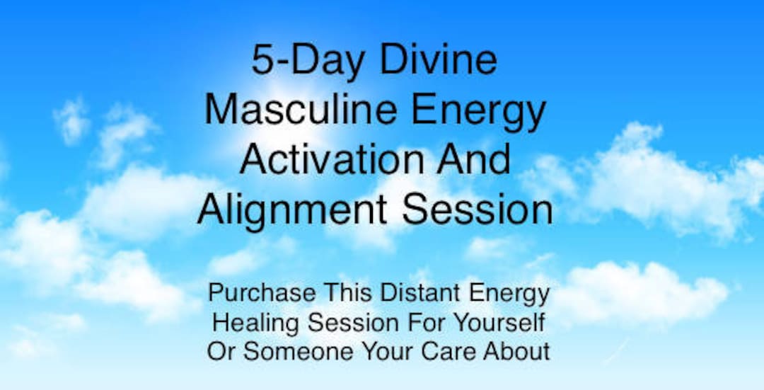 5-day Divine Masculine Activation and Energy Alignment - Etsy