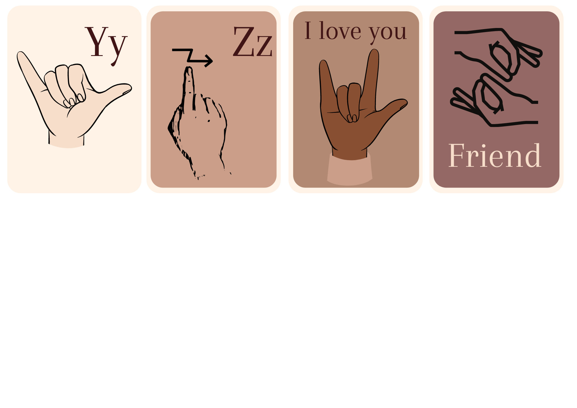 Sign Language Alphabet Flash Cards | Printable | Educational Flash ...