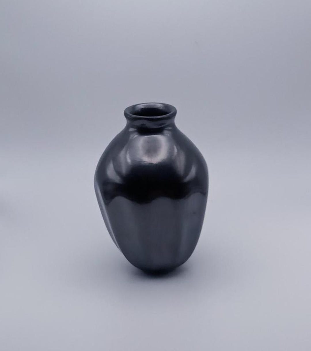 Mata Ortiz Pottery: Micaceous Glaze Ribbed Pot by Aurelia Lopez - Etsy