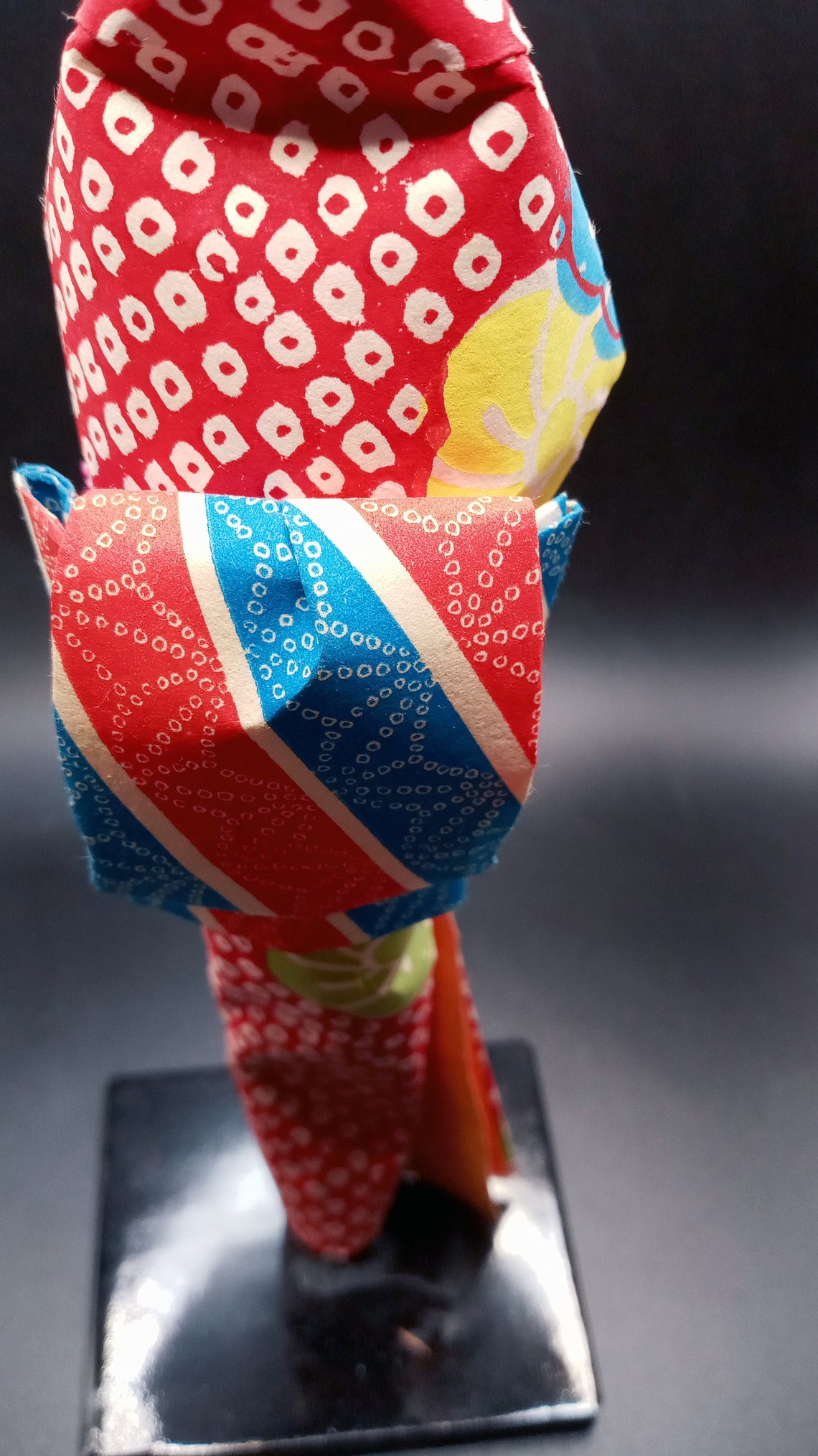Washi Ningyo, Geisha Doll, Japanese Origami Paper Doll on Stand ...