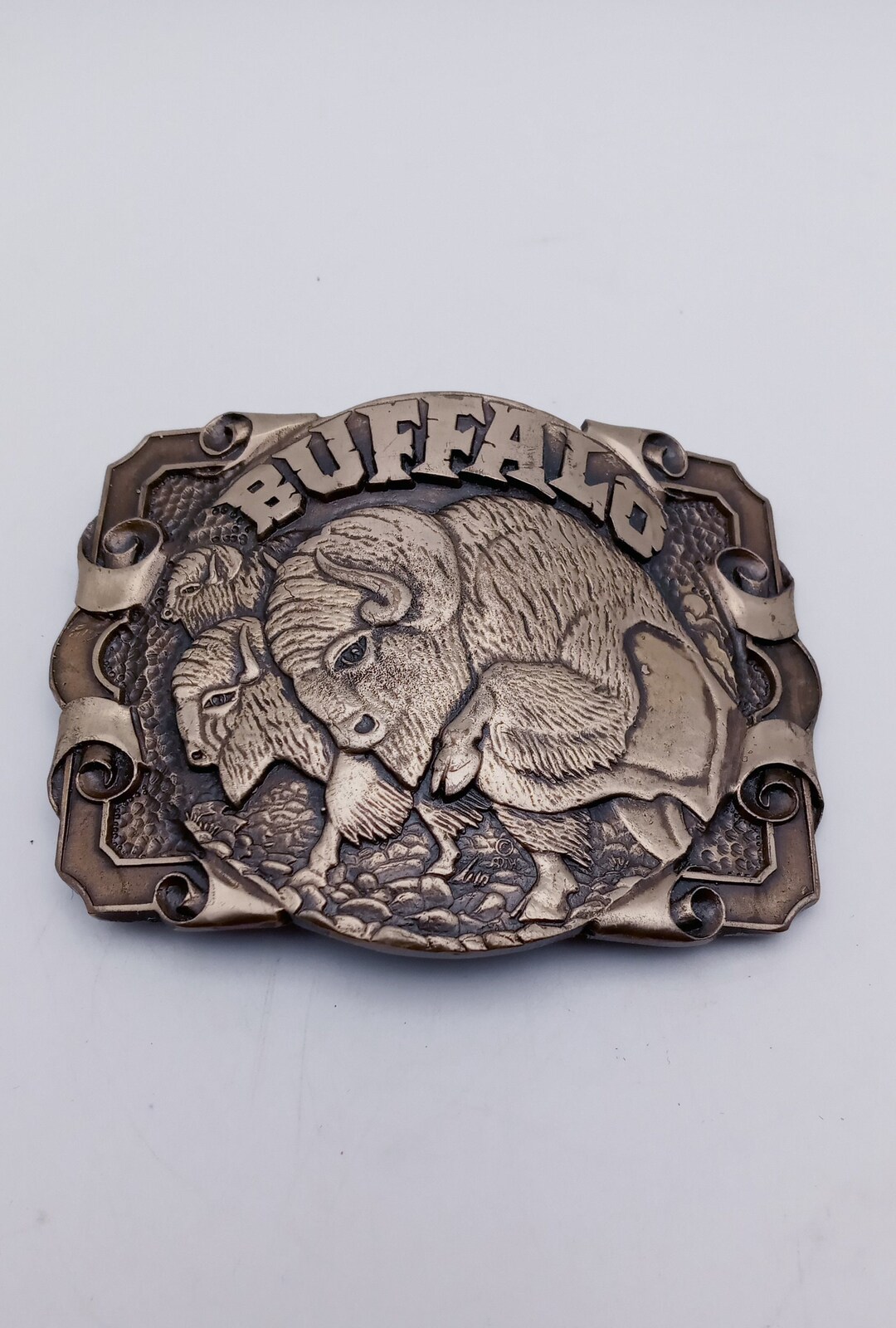 Buffalo Belt Buckle, Solid Brass, by Award Designs Medals, Norman, OK ...