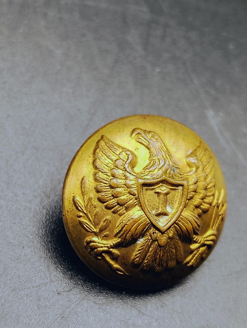 Civil War Federal Uniform "eagle I" Button, Infantry Officer - Etsy