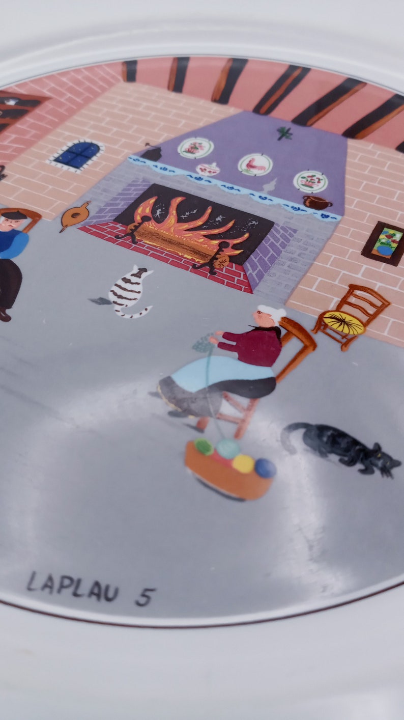 Villeroy and Boch, Design Naif Line, Plate 5: by Fireside, Dinner Plate ...