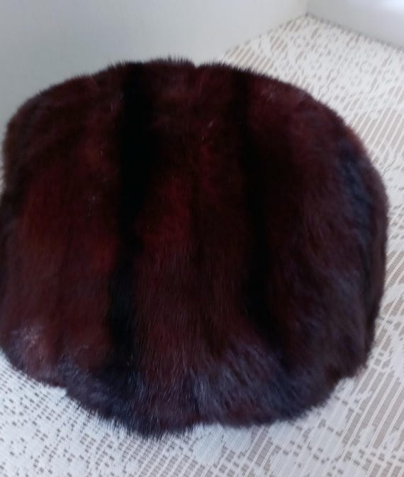 Vintage Mahogany Mink Hand Muff - Marshall Fields Chi… - Gem