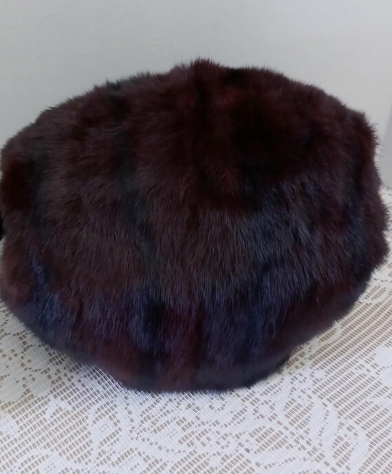 Vintage Mink Barrel Hand Muff, Mahogany Mink Made For… - Gem