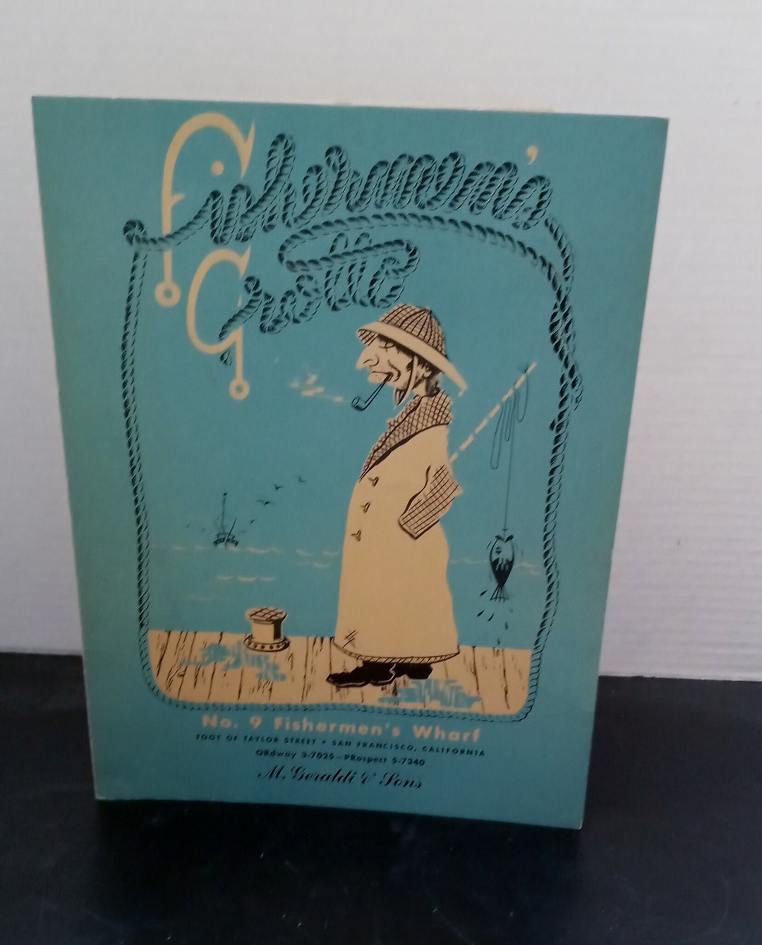 1950s Fishermen's Grotto Dinner Menu, Fishermen's Wharf, San Francisco ...