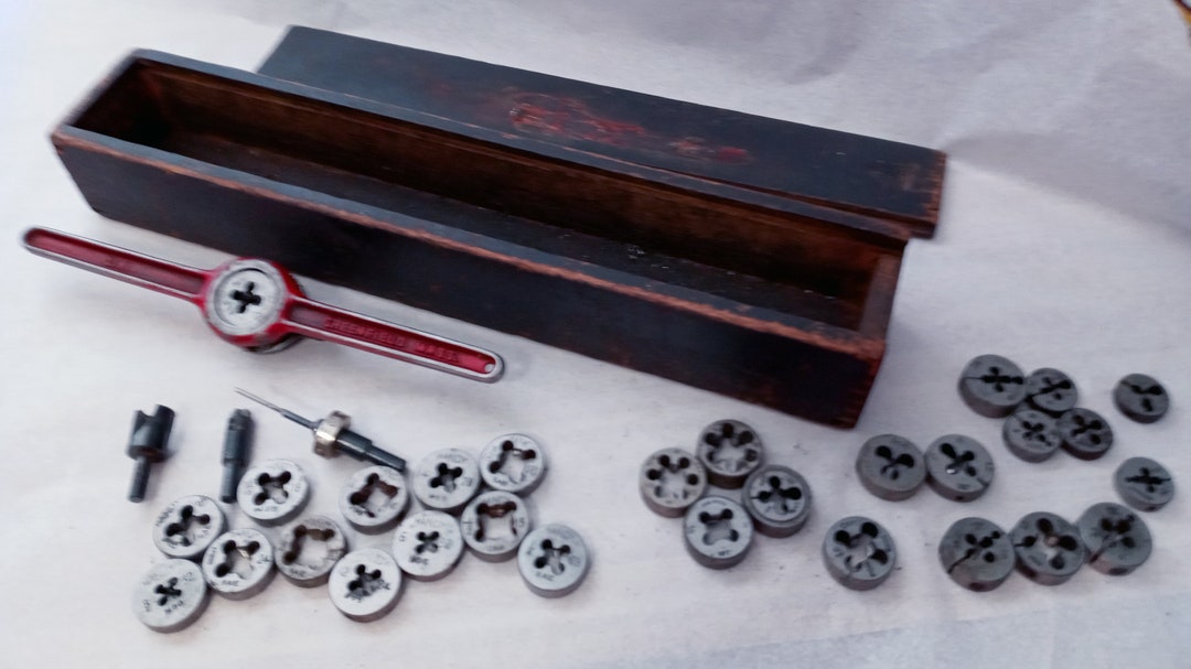 Vintage Tap and Die Set, Handy, OK, OK Jr, Winter, Card, Misc, Plus ...