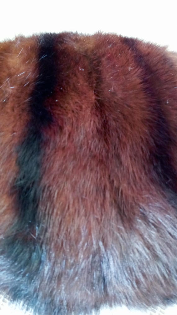 Vintage Mahogany Mink Hand Muff - Marshall Fields Chi… - Gem