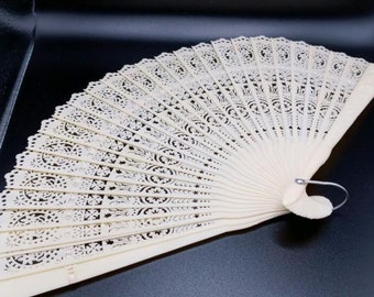 Antique Ivory Fan | Etsy