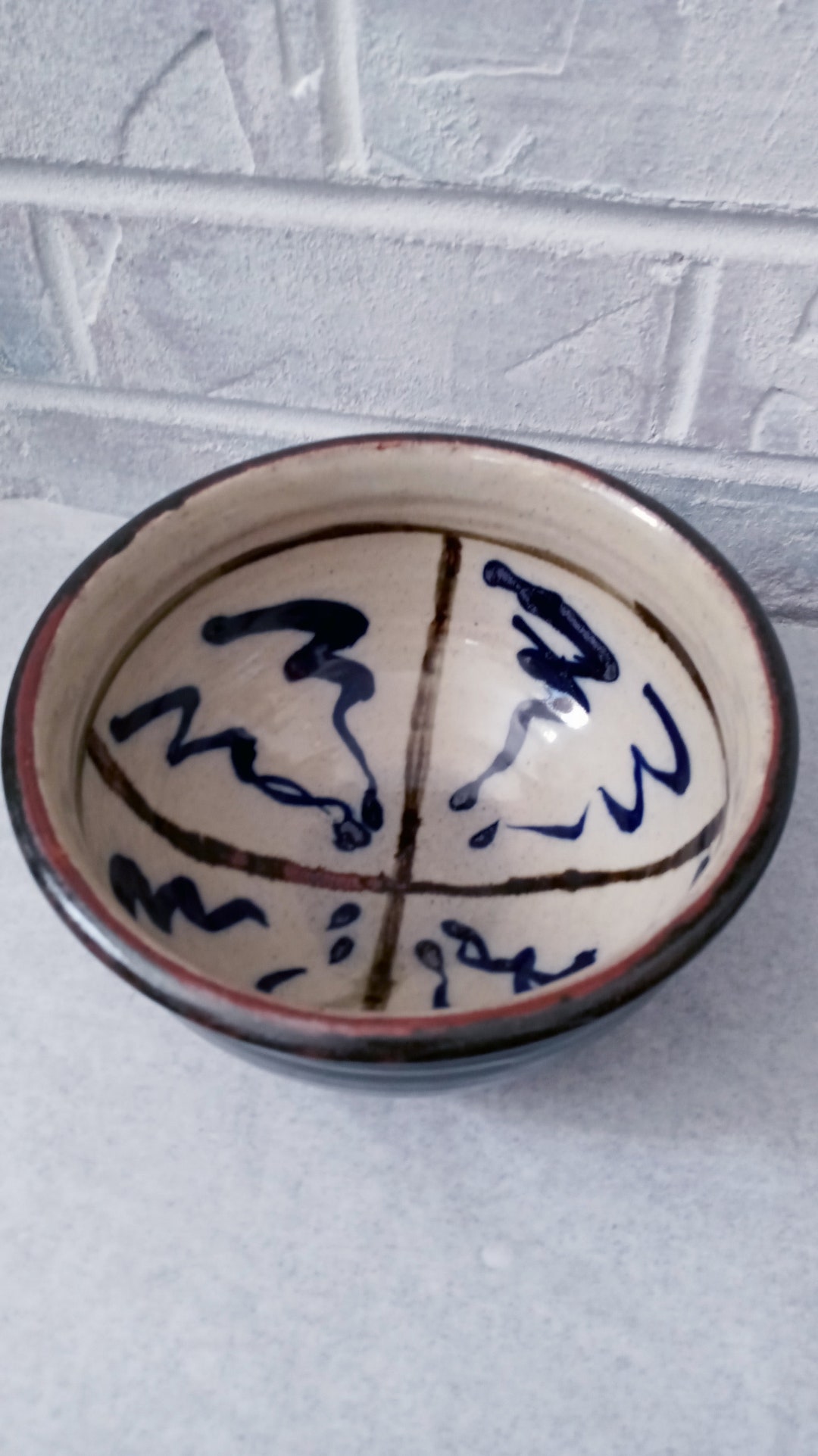 Gerald (gerry) Newcomb PNW, Seattle Studio Pottery, Abstract Cobalt and ...