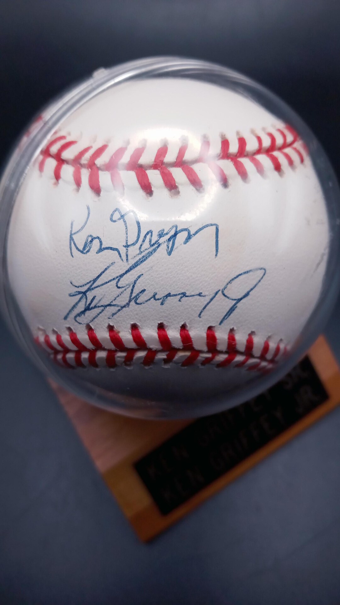 Ken Griffey Sr & Jr Signed Baseball With COA - Etsy