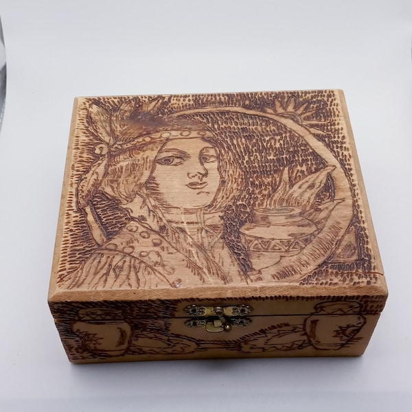 Pyrography Box - Etsy