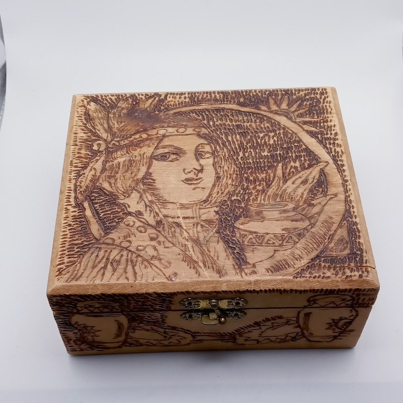 Pyrography Box - Etsy