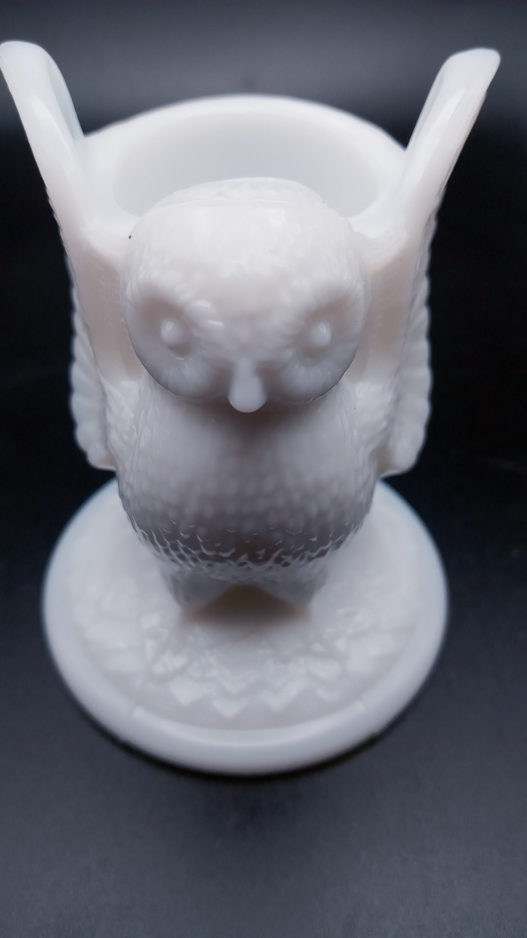 Adorable Westmoreland Milk Glass, Owl Tooth Pick Holder - Etsy
