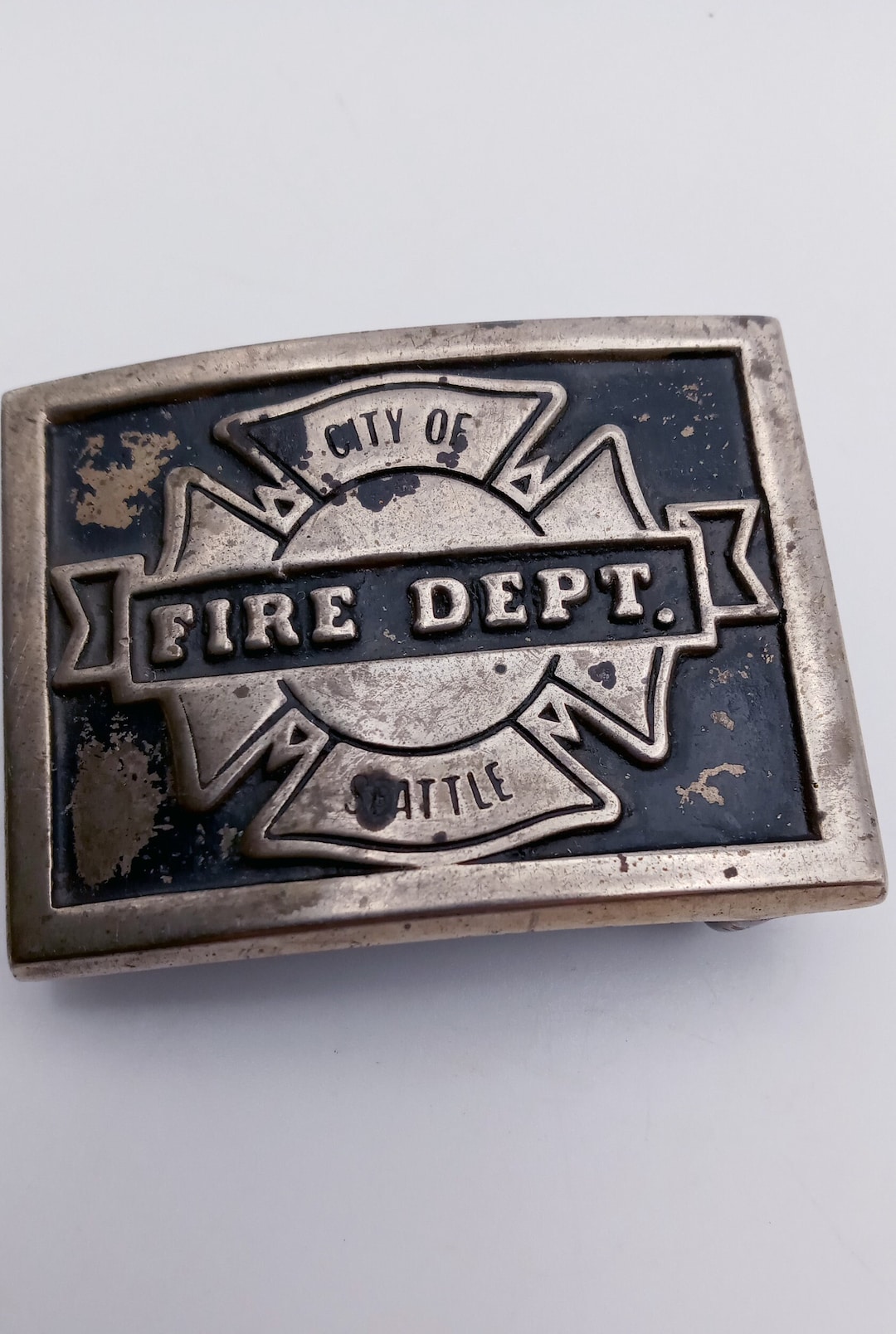 Seattle Fire Department Belt Buckle Brass Unmarked - Etsy