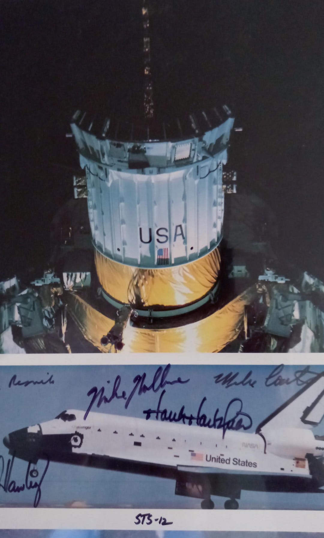 NASA Challenger STS12 Crew Signed Photograph of the STS6 Mission ...