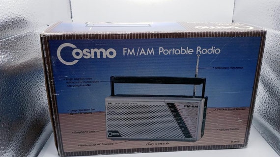 Cosmo FM/AM Radio Batteries or AC New in Box | Etsy