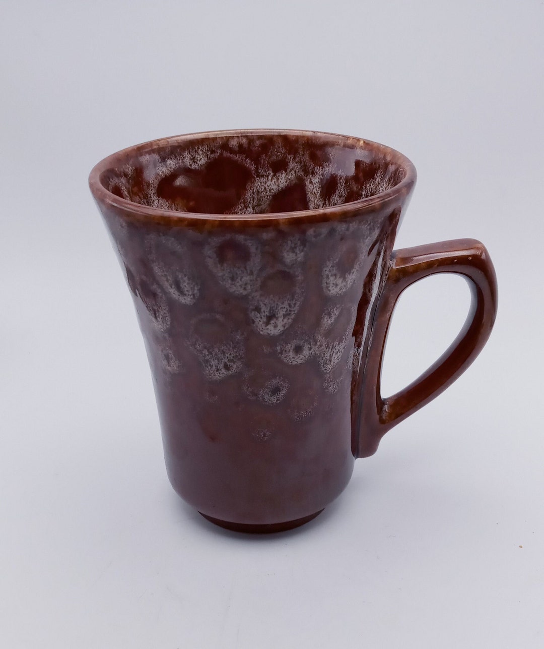 Kernewek, Fosters Pottery, Honeycomb, Lava Glaze, Brown Coffee Cup - Etsy