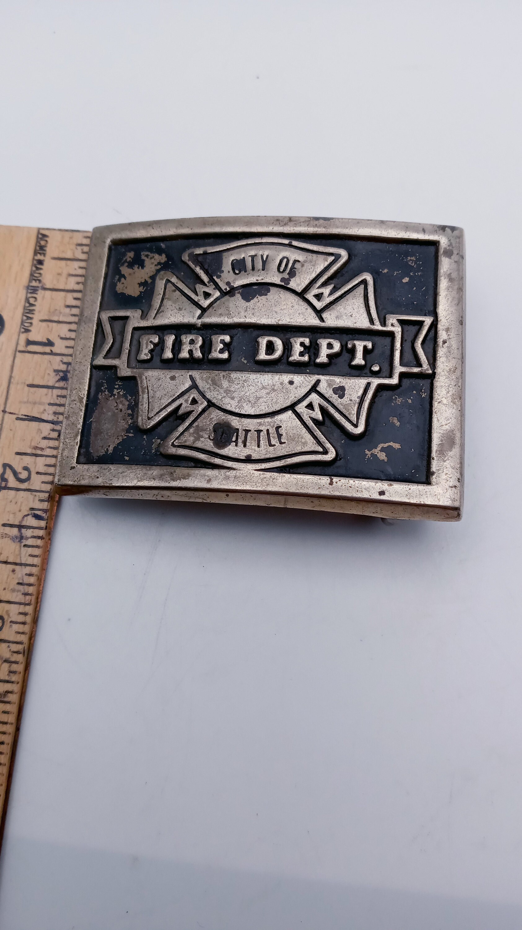 Seattle Fire Department Belt Buckle Brass Unmarked - Etsy