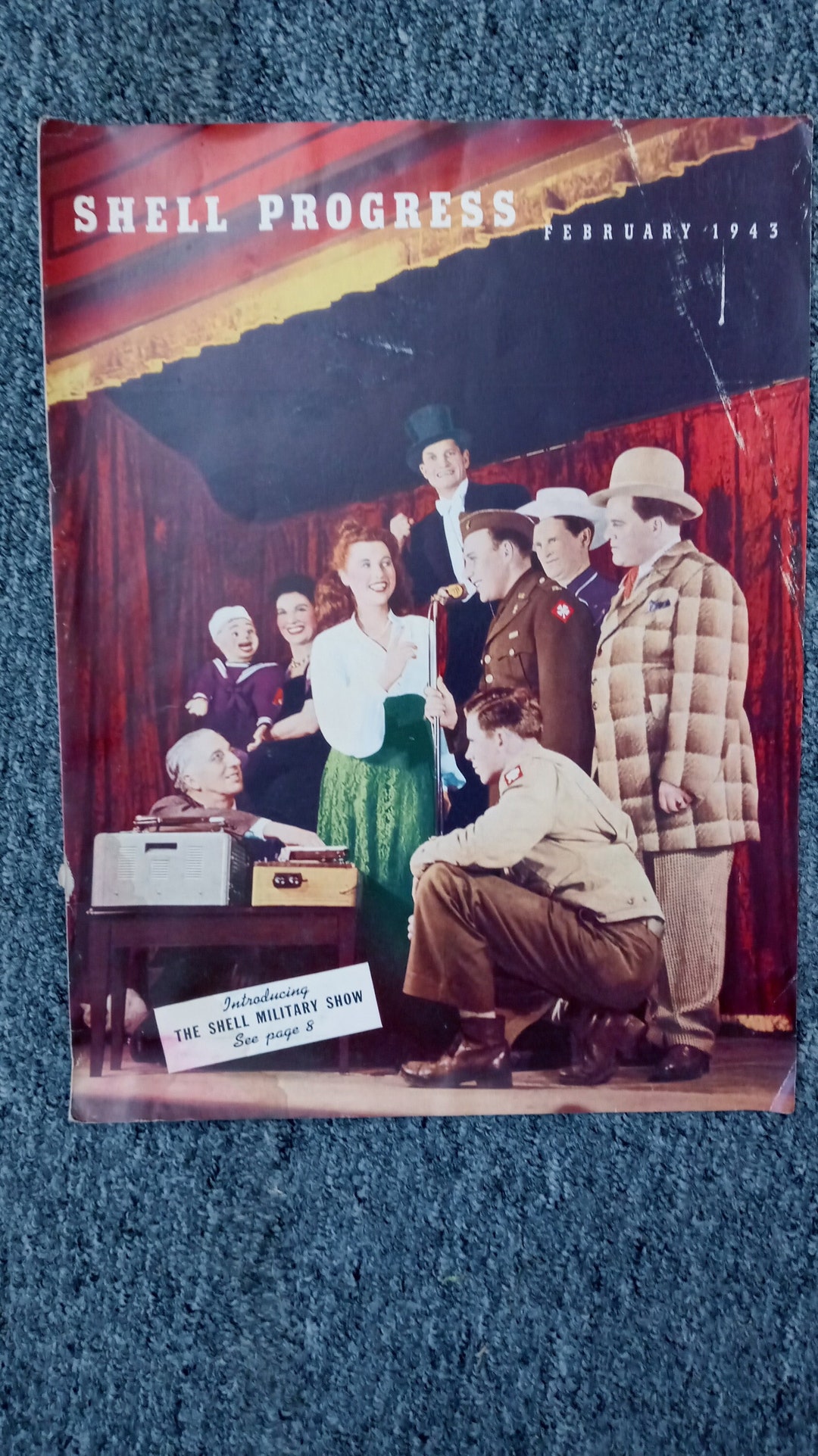 Shell Progress Magazine Cover, February, 1943, Hollywood Stars, Inside ...