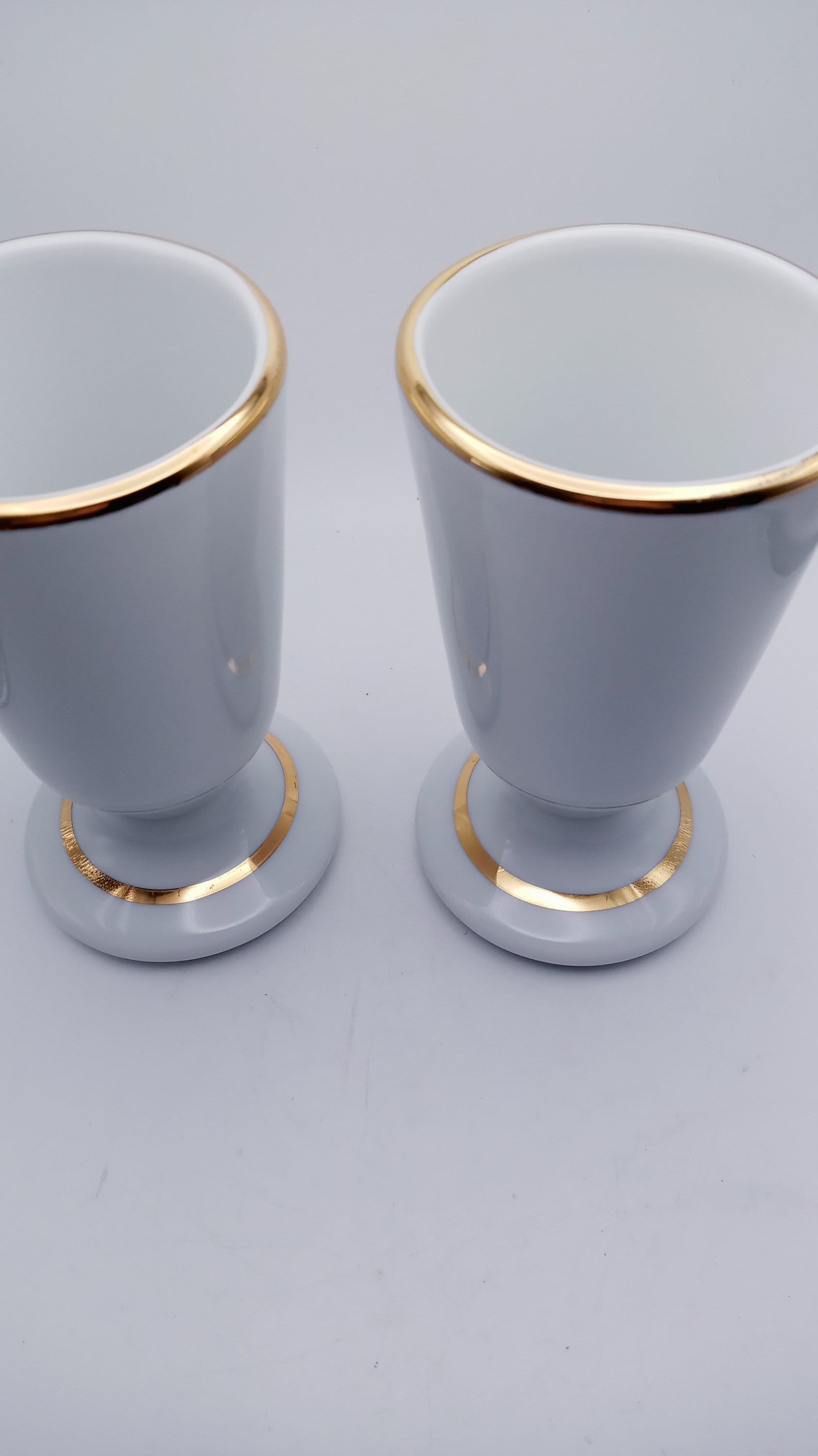 Pillivuyt French Porcelain Mazagran cold Coffee Cups, Set of 2 ...
