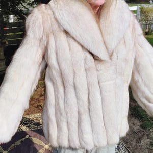 Vintage Saga Blue Fox Fur Coat, Ladies Size 16, Bemberg Lined - Etsy