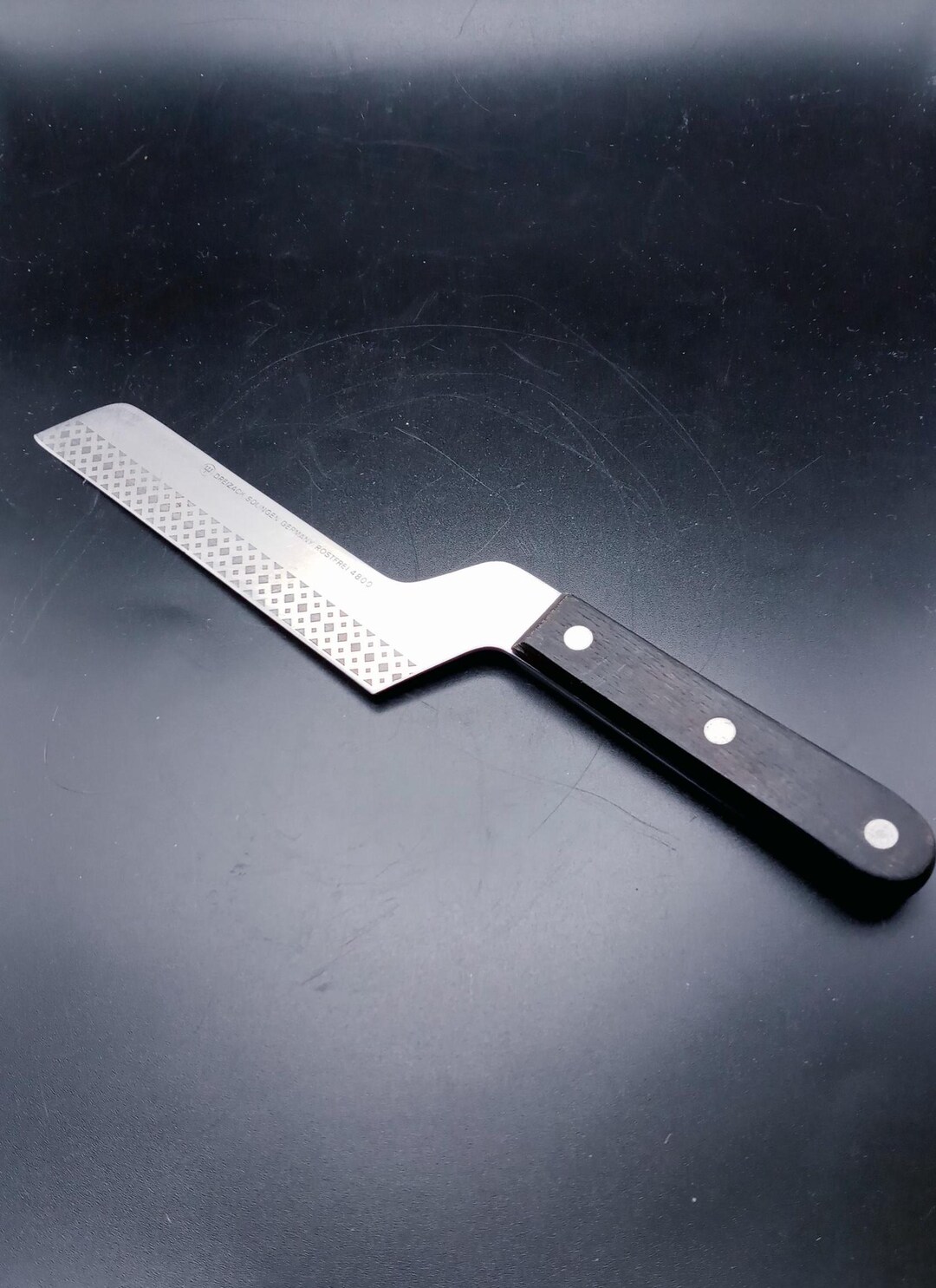 Vintage Dreizack Solingen, Germany, Rostfrei, Full Tang, Offset Cheese ...