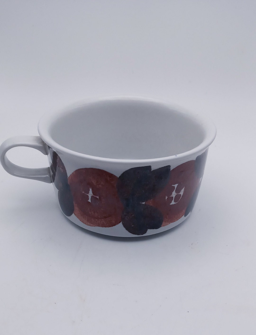 Arabia Anemone Cup: Ulla Procope, Hand-painted Mid-century Scandinavian ...