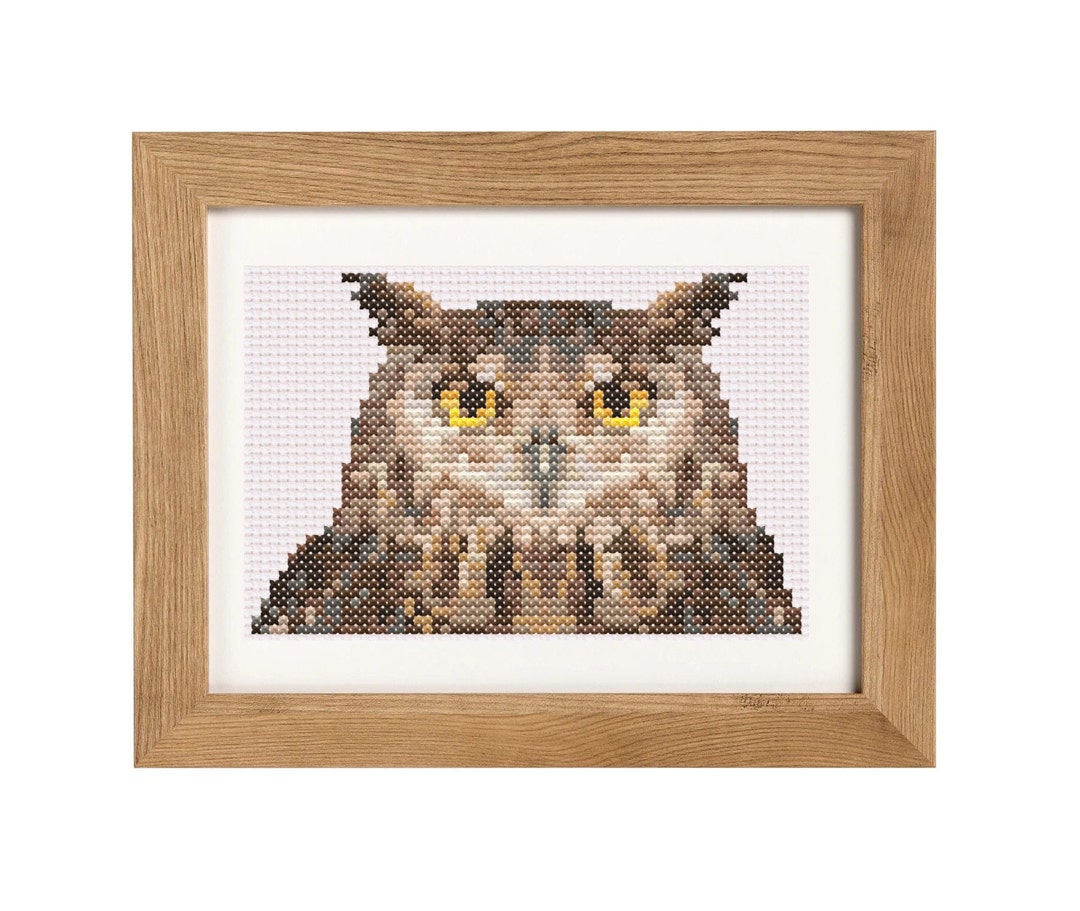 Great Horned Owl Cross Stitch Pattern PDF Download | Homemade Thread - Etsy