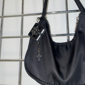 B𝔦𝔟𝔩𝔢 K𝔢𝔶𝔠𝔥𝔞𝔦𝔫 Mini Bible With Stainless Steel Hardware Alt Goth Grunge ...