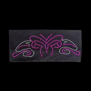 Y2K 𝔯𝔥𝔦𝔫𝔢𝔰𝔱𝔬𝔫𝔢 𝔥𝔢𝔞𝔡𝔟𝔞𝔫𝔡 / 2000s Deadstock / Pink Rhinestone Punk Y2k ...