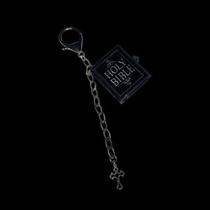 B𝔦𝔟𝔩𝔢 K𝔢𝔶𝔠𝔥𝔞𝔦𝔫 Mini Bible With Stainless Steel Hardware Alt Goth Grunge ...