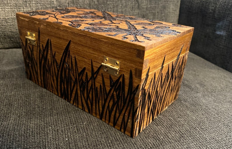 Custom Burnt Wood Box - Etsy