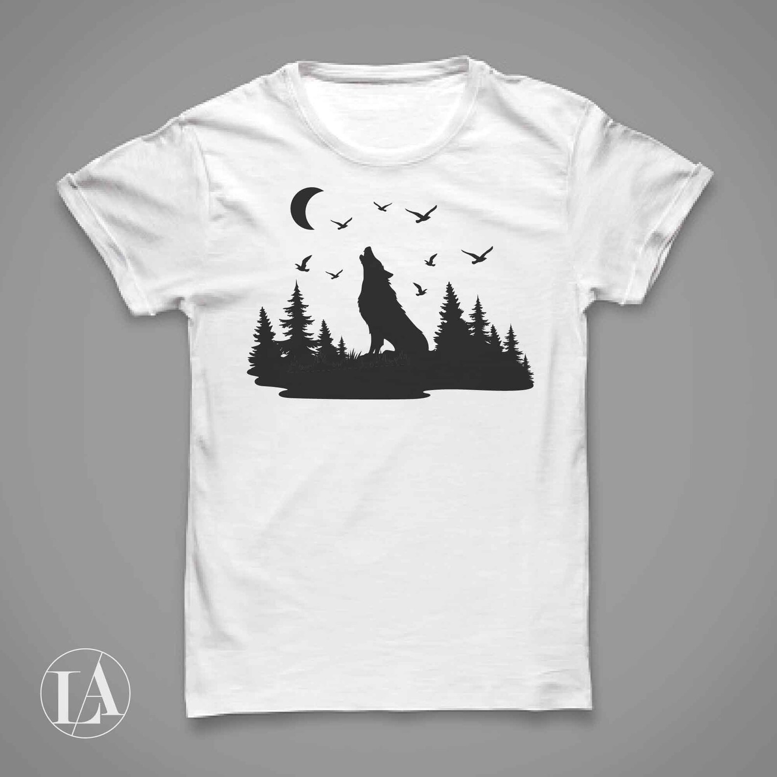 Howling Wolf SVG File Wolf Pack Svg Wolf Shirt Wolf - Etsy