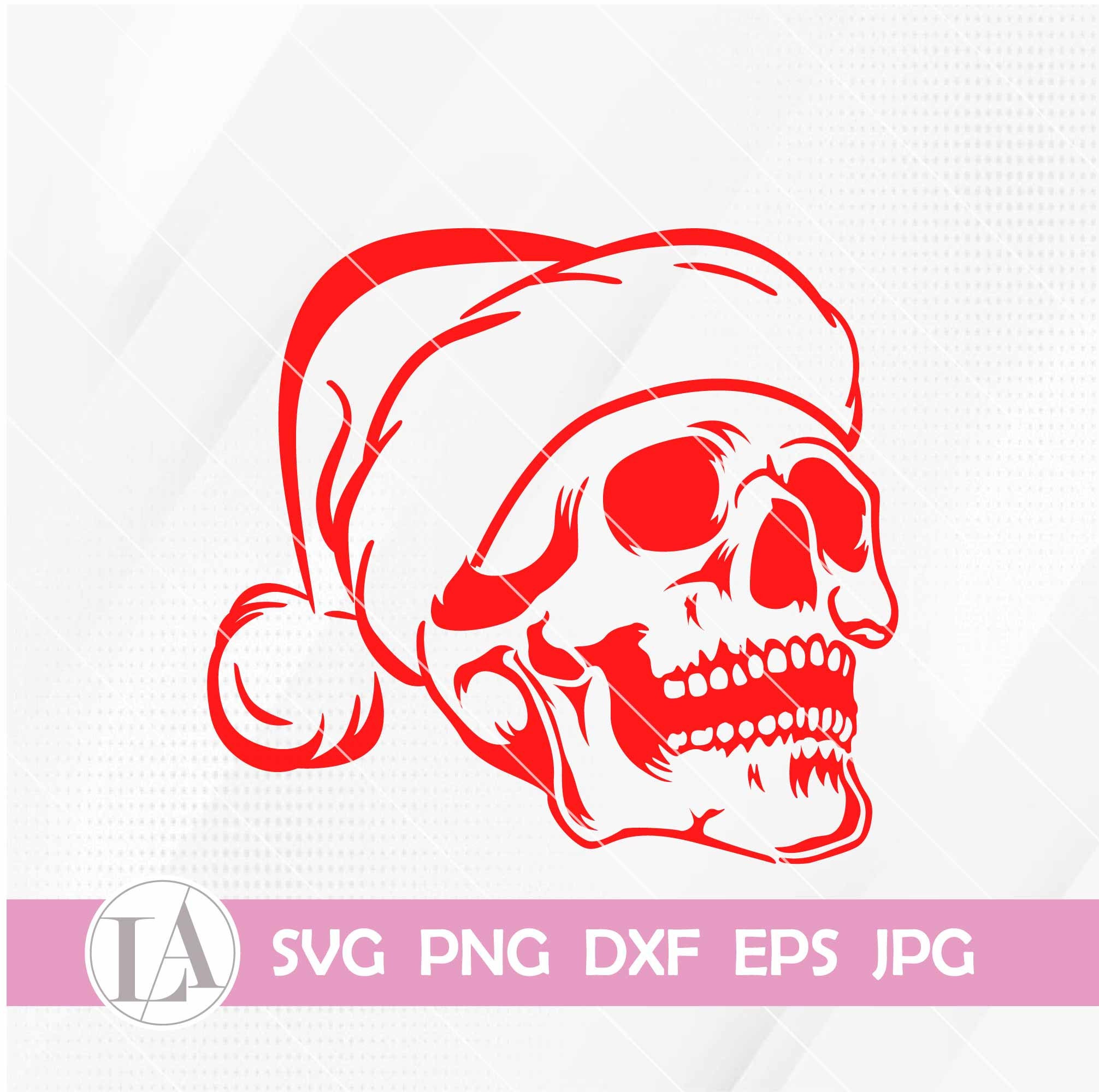 Christmas Skull Svg | Skull Png | Skeleton Svg | Happy Holidays Svg ...