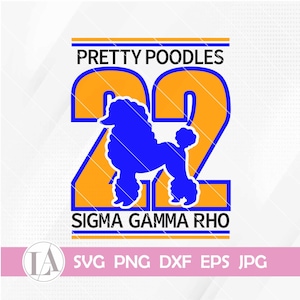 Pretty Poodle Svg | Sigma Gamma Rho Svg | Poodle Svg | Digital Download ...