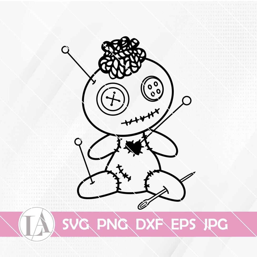 Voodoo Doll Svg | Halloween Svg | Sorcery Svg | Creepy Doll Svg ...