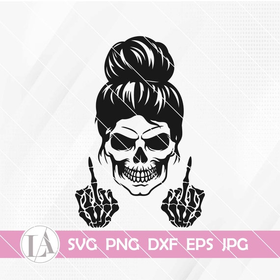 Skeleton Middle Finger Svg Cut File Skull Skeleton Hand - Etsy